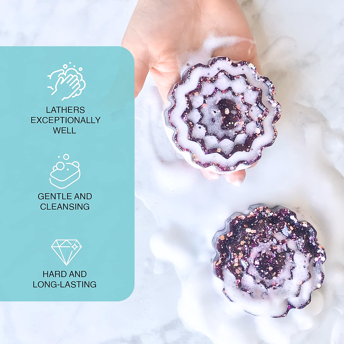 Saponify - 2Lb Coconut Milk Melt and Pour Soap Base, Skin-Moisturizing Natural Coconut Soap Base, Easy to Use Glycerin Soap Base for Soap Making