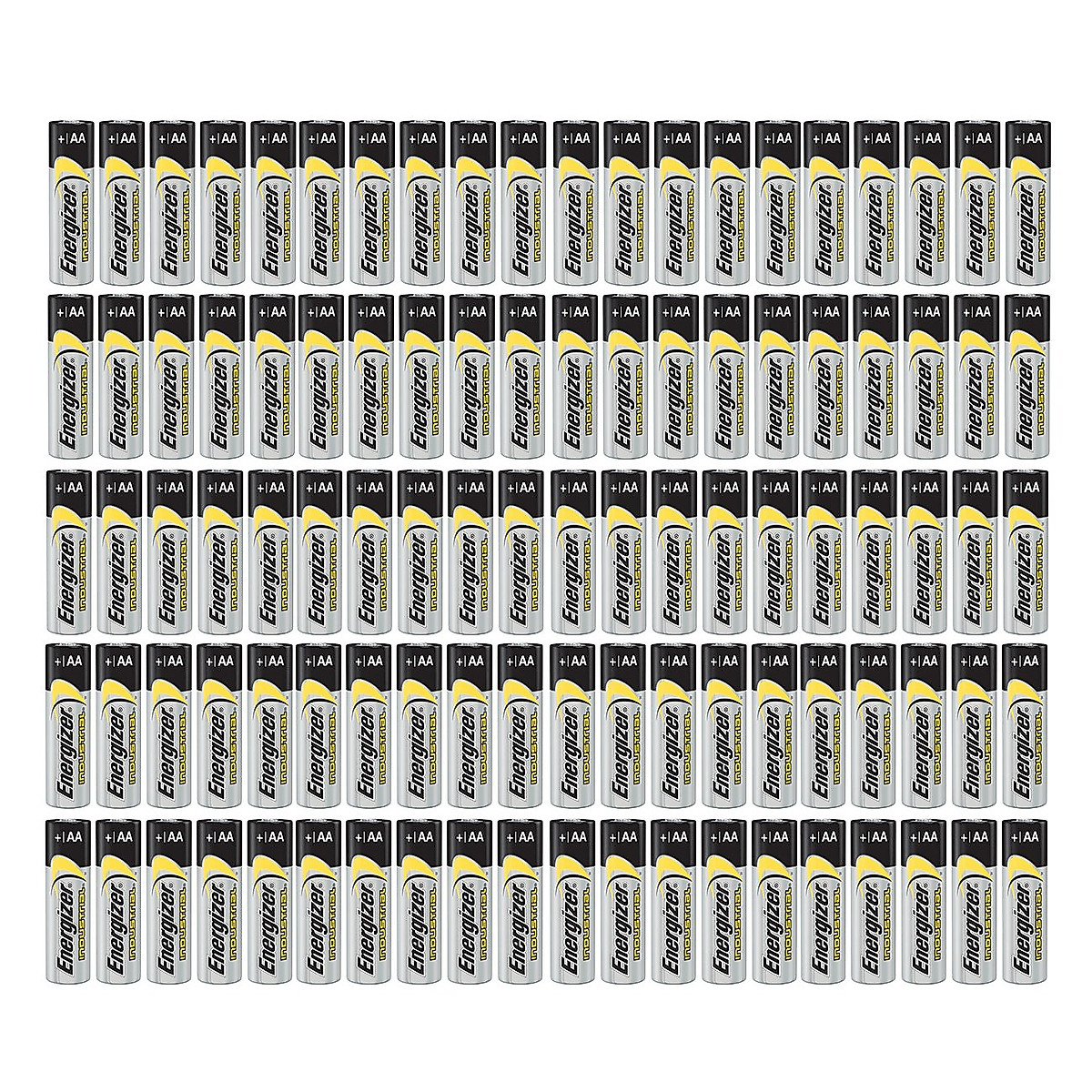 100 count Energizer Industrial AA EN91 Alkaline 1.5v Batteries LR06