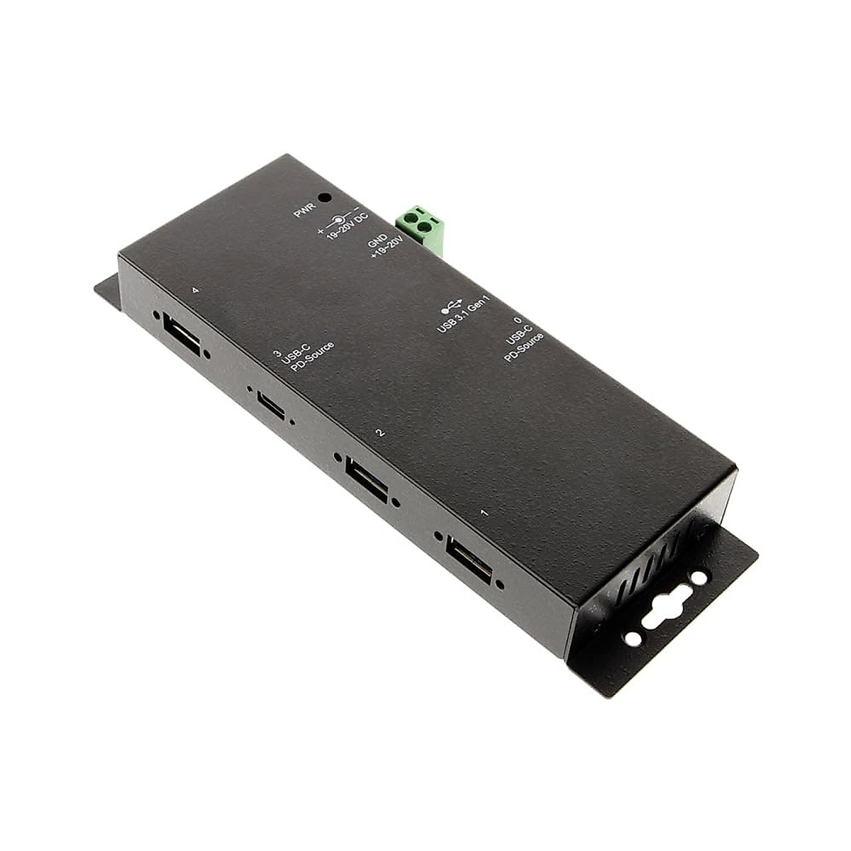 USB-C 4-Port Hub w/Power Delivery & 15KV ESD Surge Protection USB 3.2 Gen1