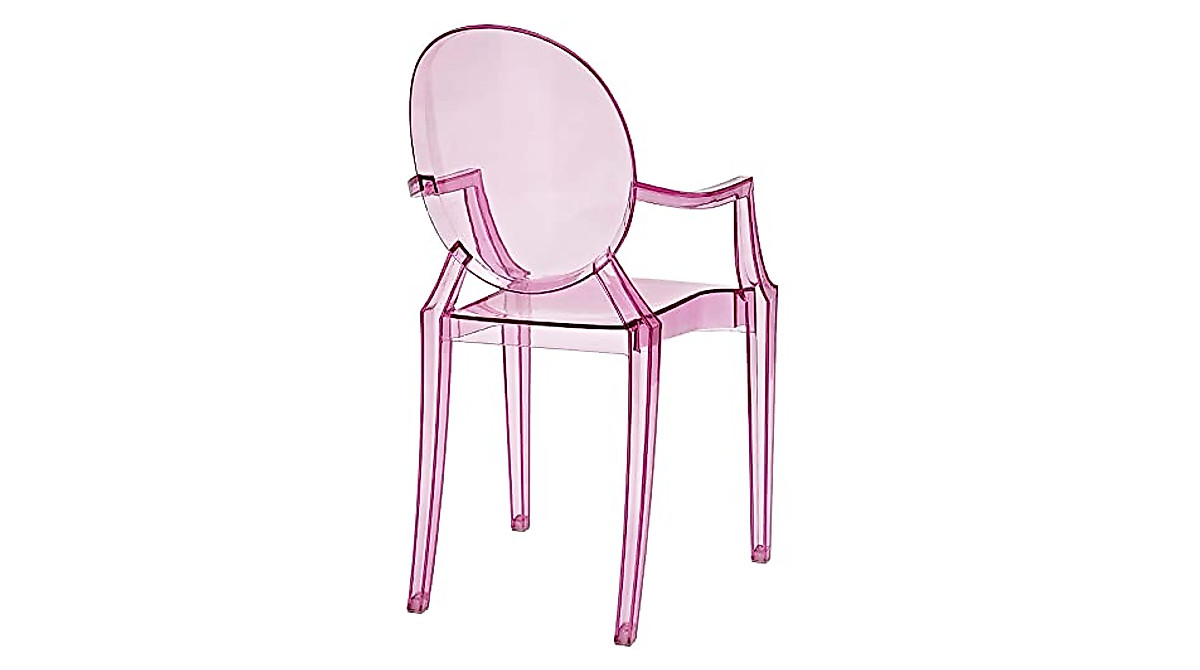 Modway Casper Pink Acrylic Arm Chair - Stylish & Versatile