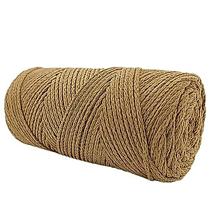 200G 3mm Hollow Braided Polyester Cotton Rope, Lightweight Comfortable Knitting Silk Thread, Colored Crochet Knit Yarn for DIY Handmade Craft Projects