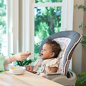 Ingenuity Full Course 6-in-1 High Chair - Baby to 5 Years Old, 6 Convertible Modes, 2 Dishwasher Safe Trays - Milly