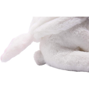CASAGOOD Pug Dog Stuffed Animal in White Bunny Rabbit Costume Adorable Plushies Pug Wearing Bunny Rabbit Outfit Plush Toys as Great Gift for Kids Stuffed Puppy Animals 12 Inch