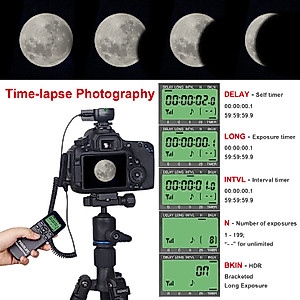 PHOLSY O6 for Olympus Remote Shutter Wireless Timer Remote with LCD and HDR for Olympus OMD EM1, EM5 II, EM10 II, Pen-F, EPL8, EPL7, EPL6, EPL5, EPL3, EPL2, EP5, E600 Replace Olympus RM-UC1