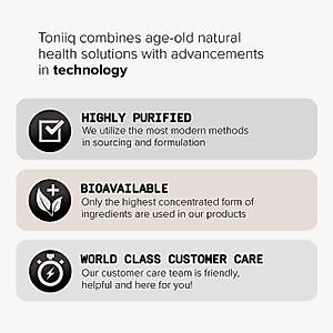 Toniiq 52,000mg 40x Concentrated Extract - 25% Withanolides - Ultra High Strength Ashwagandha Capsules - Wild Harvested in India - Highly Concentrated and Bioavailable Supplement- 120 Veggie Capsules