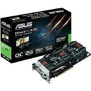 ASUS GTX770-DC2OC-2GD5 GeForce GTX770 2GB GDDR5 256-bit, DVI-I/DVI-D/ HDMI/DP PCI-Express 3.0 SLI ready Graphic Card OC-selected 1110MHz core