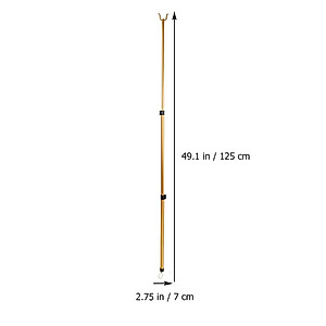 Cabilock Reach Hook Clothes Pole Reach Stick Retractable Long Reach Stick Closet Pole Clothesline Pole Hooks Telescoping Garment Pole for Closet Shelf Reaching
