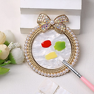 Mcduyant Nail Palette Knot Nail Polish Palette Nail Tray for Nail Art Nail Polish Mixing Palette Nail Art Display Board