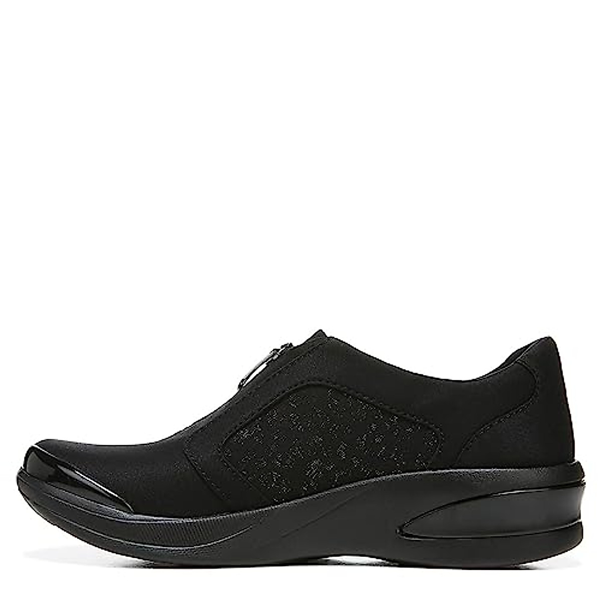 BZees Womens Florence Loafer, Black/Leopard, 7 US