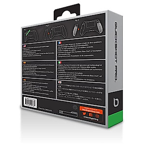 Bionik Quickshot Pro for Xbox One: Custom Grip and Dual Trigger Locks for Faster Shots and Improved Gameplay- BNK-9076 - Xbox One