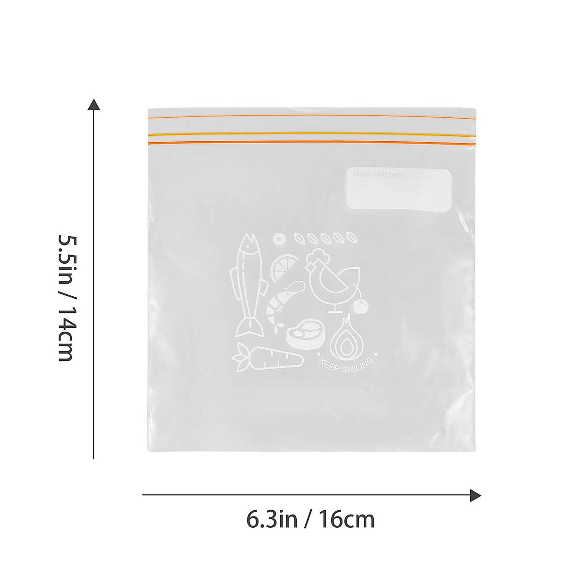 30pcs Food Preservation Bag Pastry Seal Bags Freezer Containers Bags Gallon Vegetables Fruit Bag Clear Zipper Bags Clear Container Clear Sealed Bag or Snack Transparent Bag