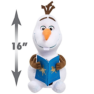 Disney Frozen Story Time Olaf, 12-inch Talking, Singing Plush Toy, 3 Modes of Play, Officially Licensed Kids Toys for Ages 3 Up by Just Play