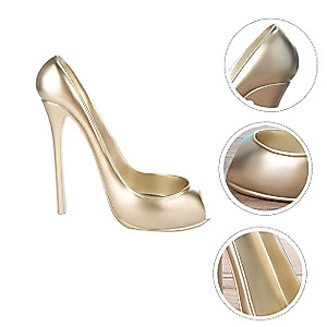 COLLBATH 2 Pcs Wine Rack Heel Holder Decorative Bottle Single Wine Heel Holder Wine Bottle Storage Shelf Table Top Fridge Resin Craft Wine Bottle Rack Shoe Individual High Heel
