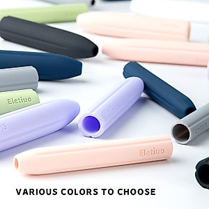 3 Sizes Silicone Grip Holder Protective Skin Sleeve Cover Case Accessories,Compatible with Apple Pencil 1st / 2nd Gen, for iPad Pro 9.7"/10.5"/11" /12.9",Mint Green (S, M, L)