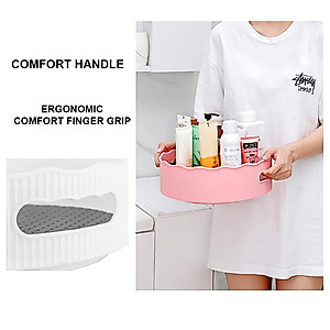 Lazy Susan Countertop Turntable. Kitchen Pantry Cabinet Rotating Organizer. Spice Storage Rack. Bathroom Vanity Shelf Table