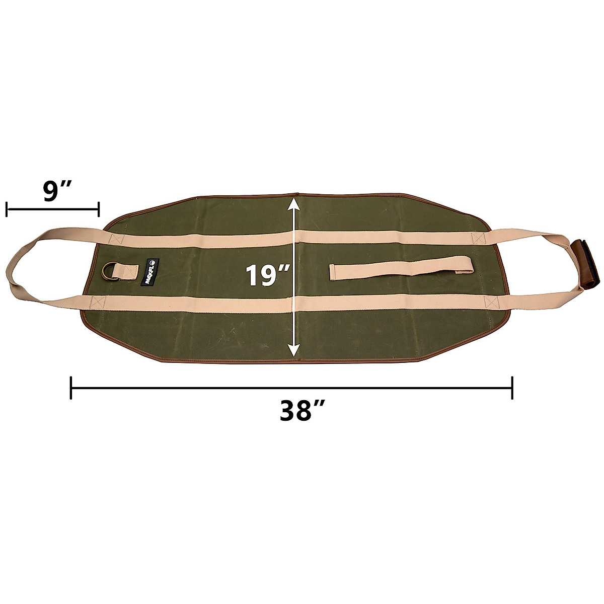 Firewood Carrier Heavy Duty Firewood Holder Utility Tote Log Holder Premium Waxed Canvas Firewood Tote Fireplace Accessories Wood Basket for Fire Logs Canvas Firewood Carrier Log