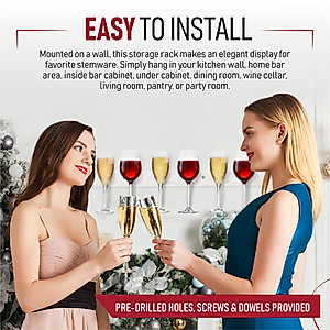 Champagne Wall Holder For Party, Wine Glass Holder Wall Mounted, Wine Glass Rack Wall Mounted, Wall Wine Glass Holder, Champagne Holder Shelf, Acrylic Wine Glass Wall Rack, Champagne Glass Holder.