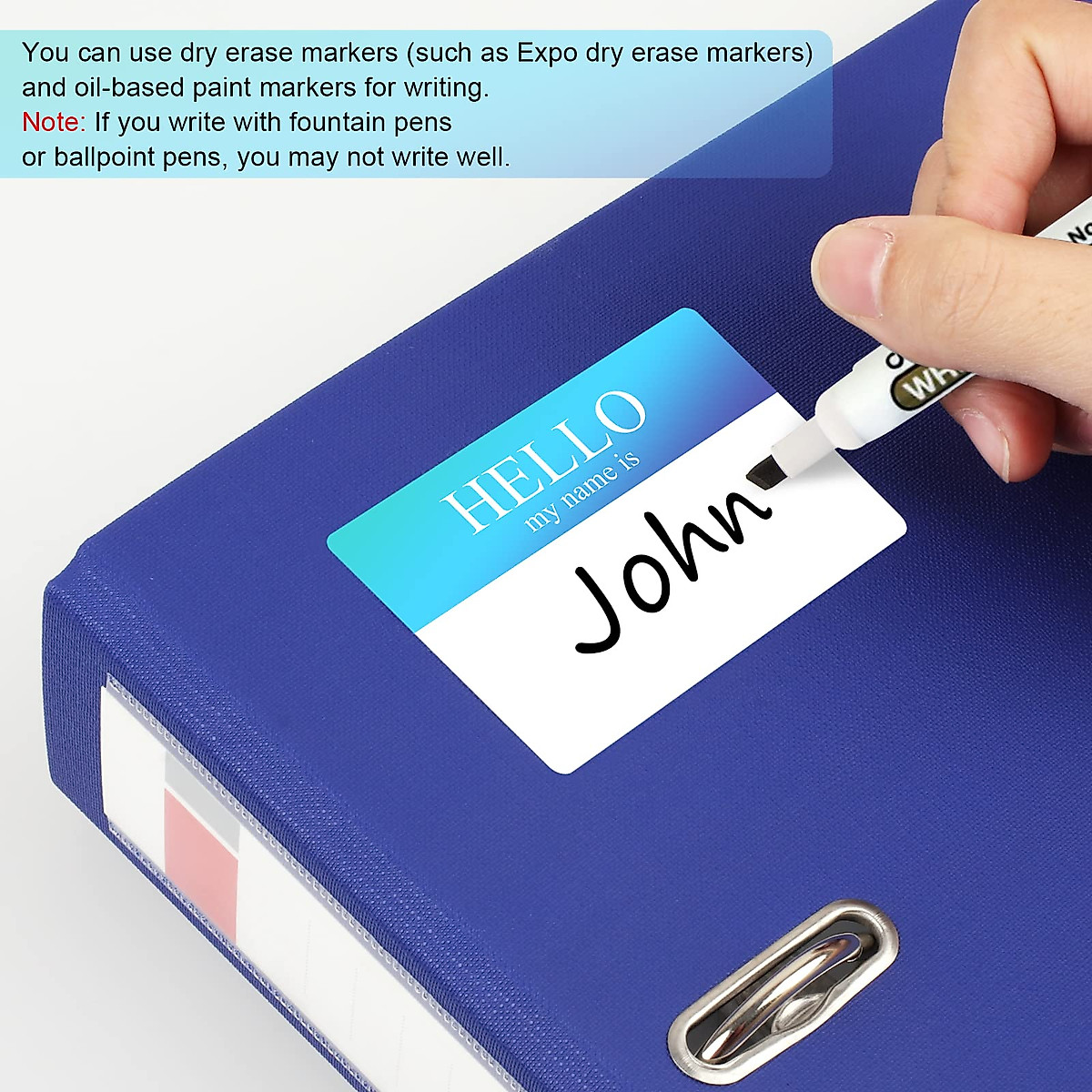 345 Pcs Name Tags Rainbow Sticker, Hello My Name is Stickers 15 Color, Name Tag Stickers, Hello My Name is Name Tag, Name Tags Sticker for School Office Home (3"x2")