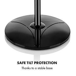 Klarstein Summerjam - Pedestal Fan, Stand Fan, Rotor Diameter: 16 inches, 50 Watts, 3 Speeds, Oscillation: 80 °, Timer, Remote Control, Height Adjustable, Color: Black