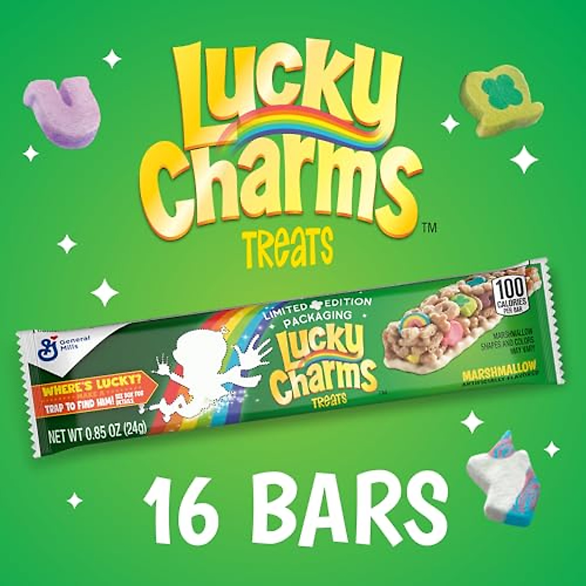 Lucky Charms Marshmallow Value Pack St. Patrick's Day Cereal Treat Bars