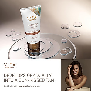 Vita Liberata Fabulous Gradual Tanning Lotion - Buildable Formula, Sun-Kissed Tan, Untinted For Minimal Transfer, Lasting Finish, Formulated with Hyaluronic Acid, 6.76 fl oz