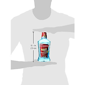 Colgate Total Pro-Shield Alcohol Free Mouthwash, Peppermint - 500mL, 16.9 fluid ounce