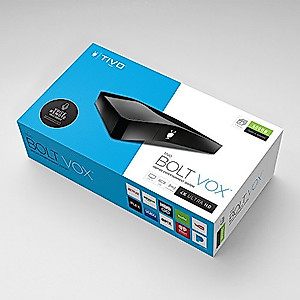 TiVo BOLT VOX 500 GB, DVR & Streaming Media Player, 4K UHD, Now with Voice Control (TCD849500V),Black