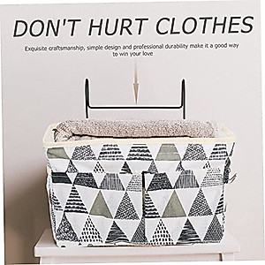 Toddmomy 1pc Door Hanging Storage Bag Hanging Storage Bags Hanging Closet Organizer Organizing Basket Cotton Linen Hanging Laundry Bag Child