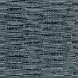 RoomMates RMK12226PLW Nikki Chu Indigo Blue Sahara Peel and Stick Wallpaper,1 roll - 20.5 inches wide x 18 feet