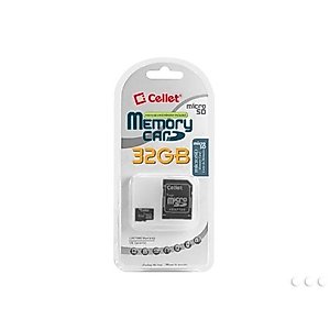 Cellet 32GB Canon PowerShot SD1400 IS Orange? Micro SDHC Card is Custom Formatted for digital high speed, lossless recording! Includes Standard SD Adapter.