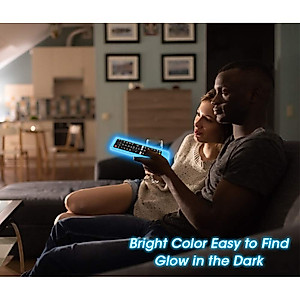 Silicone Protective Case for LG AKB75095307 AKB75375604 AKB74915305 Remote Control, Shockproof Anti-Lost Remote Cover Holder Skin Sleeve Protector for LG Smart TV Remote (Glow Blue)