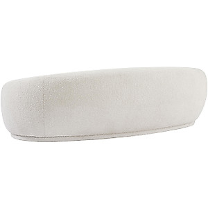 Meridian Furniture 693Cream-S Hyde Collection Modern | Contemporary Boucle Fabric Upholstered Sofa, Cream, 89.5" W x 38" D x 27.5" H