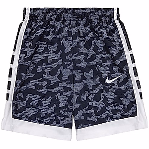 Nike Dri-FIT™ Elite All Over Print Shorts (Little Kids/Big Kids) Black/White/White