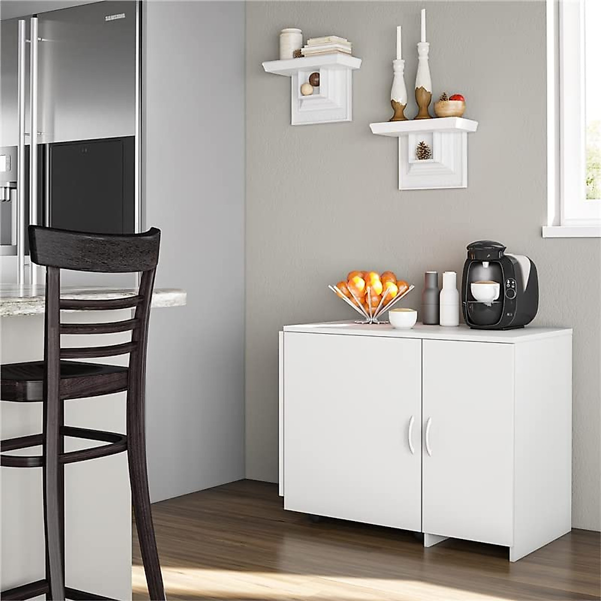 Ameriwood Home Arleta Swivel Craft Desk, White