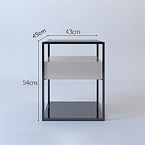 HIGOH Bedside Table Bedroom Living Room Bedside Table Dorm Locker Apartment Side Table Hotel Bedside Table