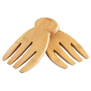 Totally Bamboo 2 Piece Natural Bamboo Salad Hands