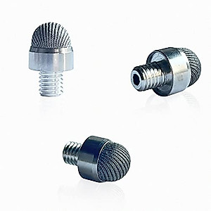 ColorYourLife 3-Pack 5.3'' Micro-Knit Mesh Tip Capacitive Stylus Pens for Touch Screens with Replaceable Fiber Tips, Universal Stylus Pens and Cleaning Cloth (Matt Black, Black, Gun Grey)