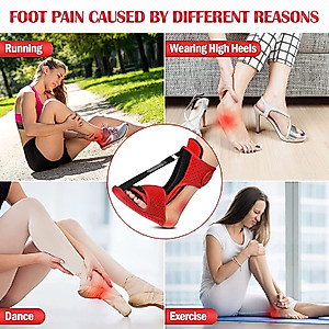 WXY Plantar Fasciitis Night Splint: 2023 Upgraded Plantar Fasciitis Brace - Dorsal Night Splint for Plantar Fasciitis Women Men - Plantar Fasciitis Relief Achilles Tendonitis Foot Drop Heel Pain Red 2