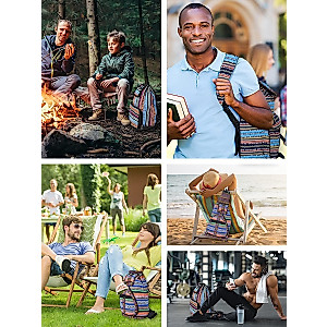 Mandala Crafts Boho Sling Bag for Women Crossbody Purse – Bohemian One Strap Backpack – Hippie Boho Backpack for Men Daypack Turquoise