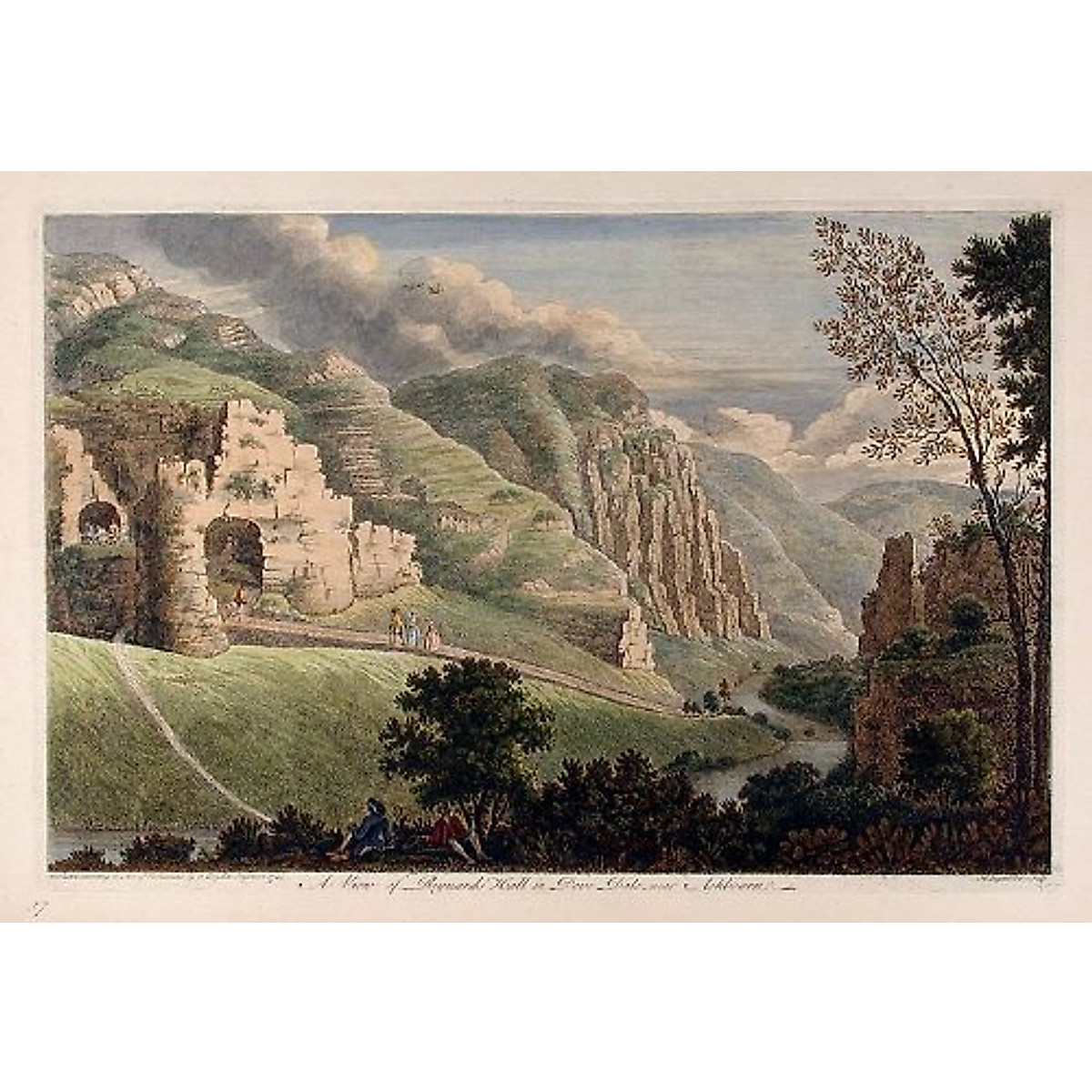 A View of Reynards Hall in Dove Dale, near Ashbourn