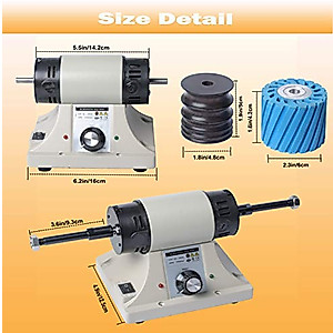 Leather Polishing Burnishing Machine, Leather Edge Grinding Kit Adjustable Rosewood Grinding Head Sander Buffing Motor for All Vegetable Tanned Leather 8000rpm 110V