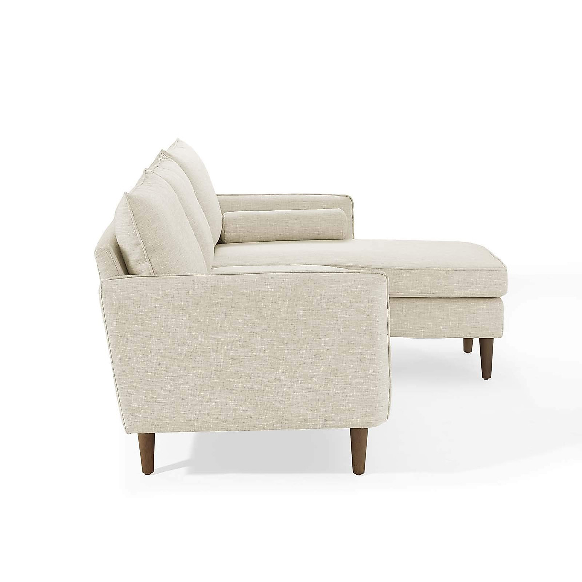 Modway EEI-3867-BEI Revive Upholstered Right or Left Sectional Sofa, Beige