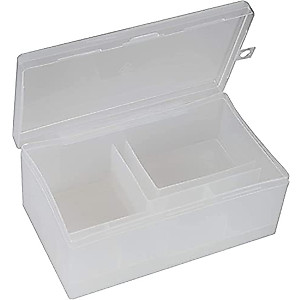 Battery Storage Caddy | Organize Multi Sized Spare Batteries | See-Through Plastic Container (1)