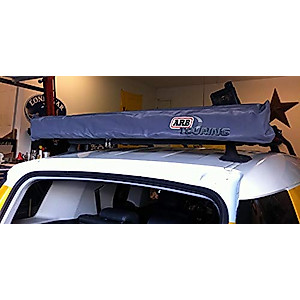 ARB 814301 Retractable Awning 1250 x 2100 mm 4x4 Accessories, self-Standing Retractable awnings fit onto The Side of Most roof Racks and roof Bars