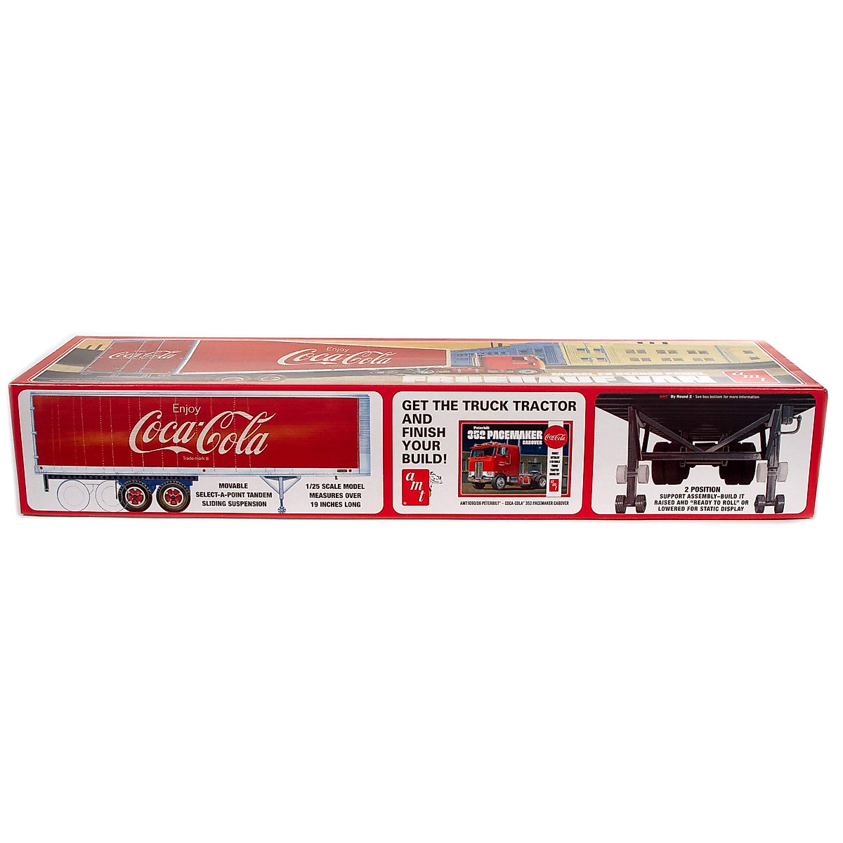 AMT AMT1109 1:25 Fruehauf FB Beaded Panel Coca-Cola Trailer, Multi