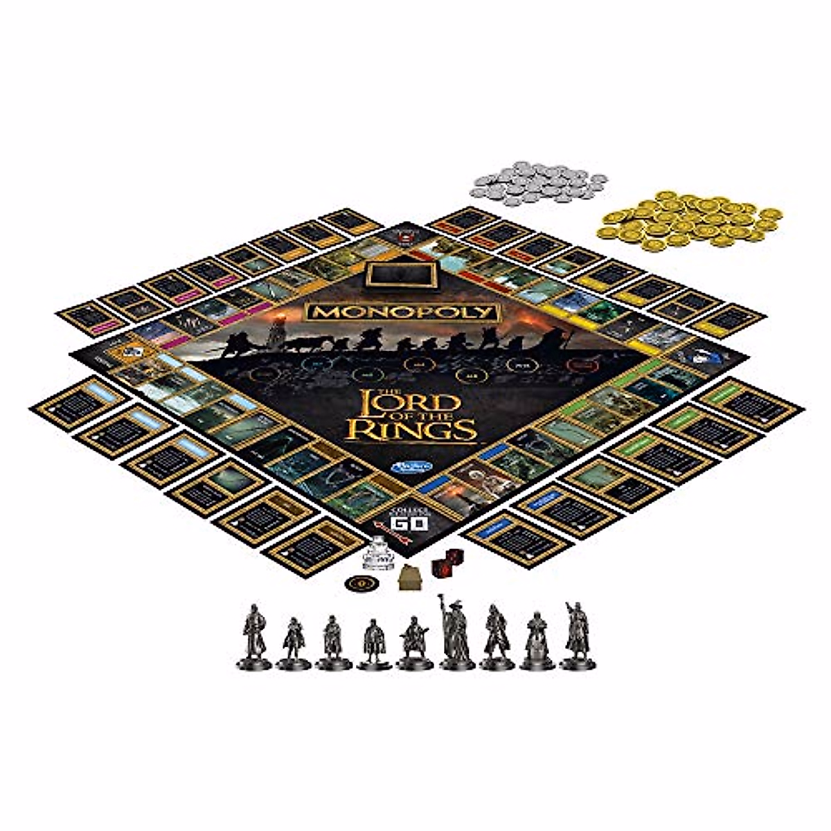 Monopoly: The Lord of The Rings Edition Board Game Inspired by The Movie Trilogy, Family Games, Ages 8 and Up (Amazon Exclusive)