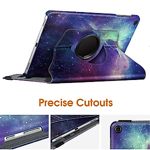 Fintie Rotating Case for Samsung Galaxy Tab A 10.1 2019 Model SM-T510/T515/T517, Premium PU Leather 360 Degree Swivel Stand Cover, Galaxy