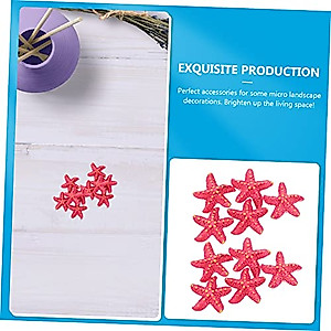 Garneck 10pcs Aquarium Pet Ornament Fish Tank Ornament Bonsai Ocean Animal Wedding Table Decor Mini Sea Stars Crafts Dining Table Decor Miniature Sea Stars Decoration Resin Statuette Beach