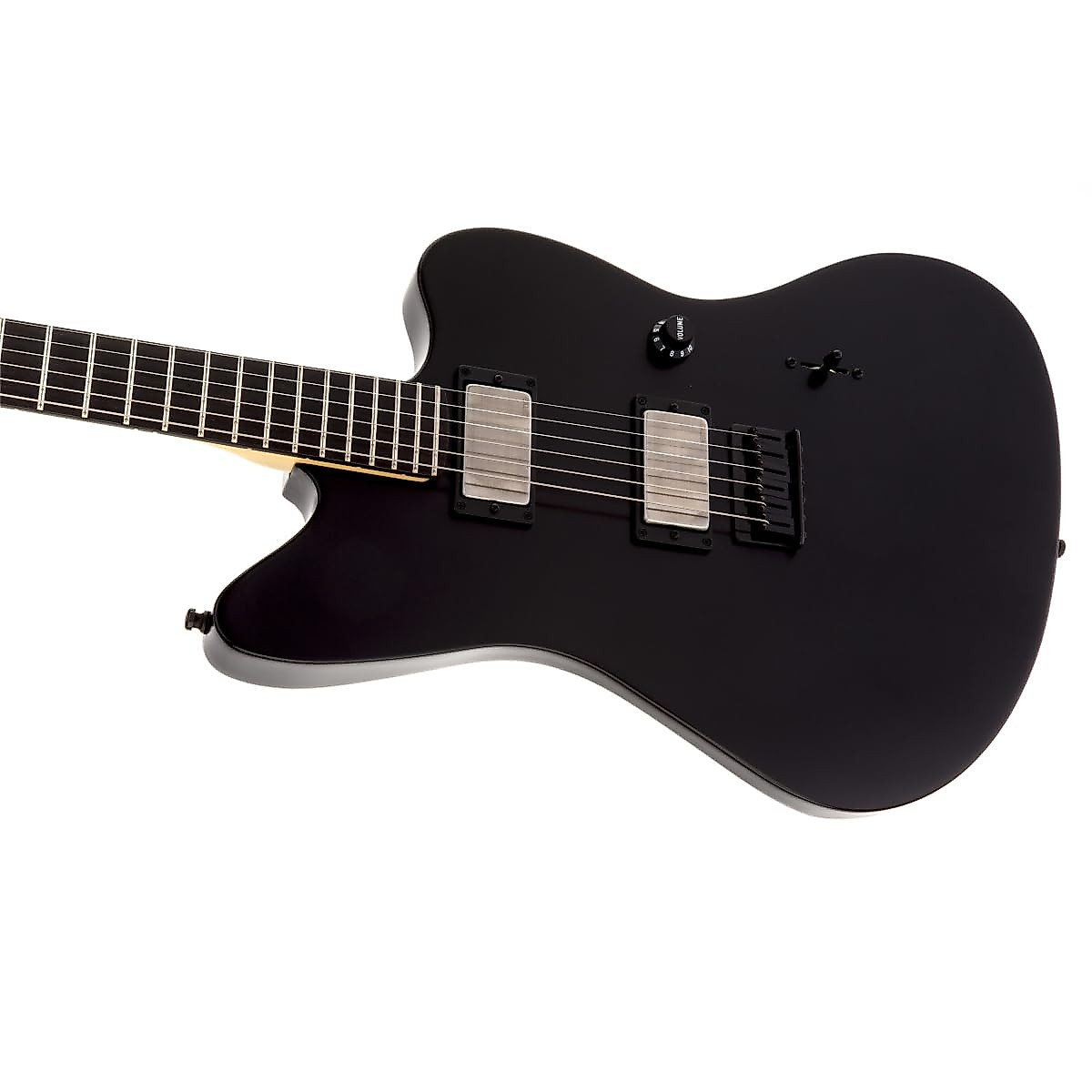 Fender Jim Root Jazzmaster Electric Guitar, Flat Black, Ebony Fingerboard