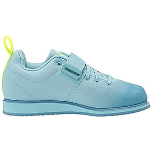 adidas Women's Powerlift 4 Cross Trainer, Hazy Sky/Solar Yellow/Hazy Blue, 9.5
